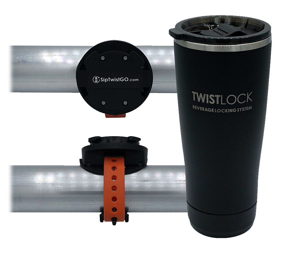TwistLock Beverage Locking System Bar Mount Cup Holder and Tumbler ...
